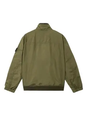 Stone Island Wool And Nylon Bomber Jacket - Green