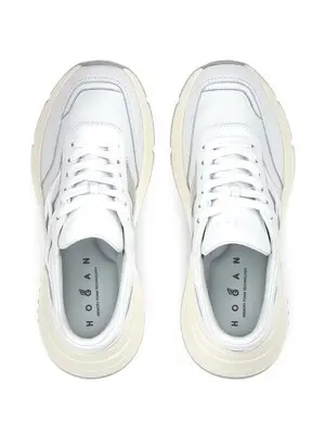 Hogan Hi-fi Leather Sneakers - Silver