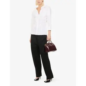 Givenchy Double-pleated Tailored Wool Trousers