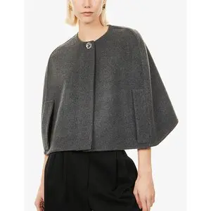 Givenchy Wool And Cashmere-blend Cropped Cape