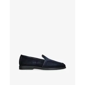 Santoni Malibu Suede Loafers
