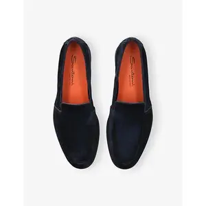 Santoni Malibu Suede Loafers