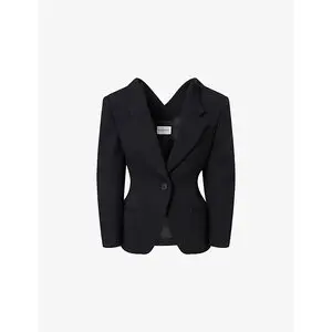 Givenchy Single-breasted Cinched-waist Wool-blend Jacket