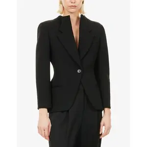 Givenchy Single-breasted Cinched-waist Wool-blend Jacket