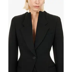 Givenchy Single-breasted Cinched-waist Wool-blend Jacket