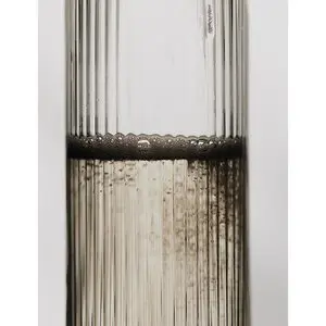 FERM LIVING Ripple Set Of Two Glass Champagne Flutes 23cm