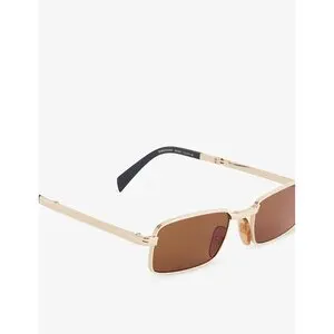 DB EYEWEAR BY DAVID BECKHAM Db99/ Origami Rectangular-frame Sunglasses