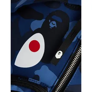 A BATHING APE Camo Shark Woven Backpack