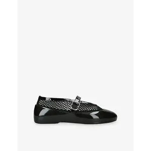 Alaïa Mesh Leather Ballet Flats