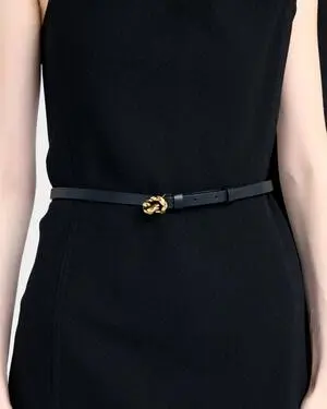 Bottega Veneta Knot Intreccio Leather Belt - Black