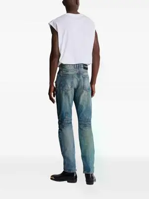 Balmain Biker Cotton Jeans