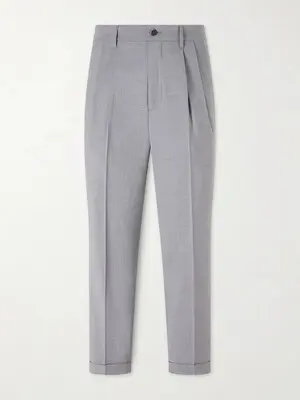 Barena Venezia Straight-leg Pleated Virgin Wool Suit Trousers