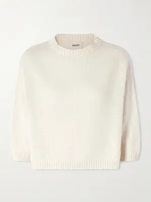 Khaite Sabina Cashmere Sweater - Neutrals