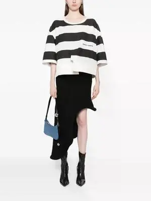 ROMEO HUNTE Fragment Striped T-shirt