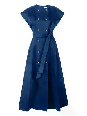 Carolina Herrera Double-breasted Midi Dress With Sash