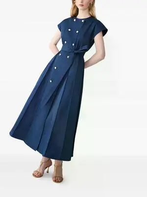 Carolina Herrera Double-breasted Midi Dress With Sash