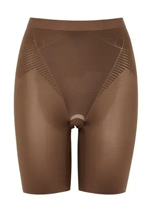 Spanx Thinstincts 2.0 Mid-thigh Shorts - Brown
