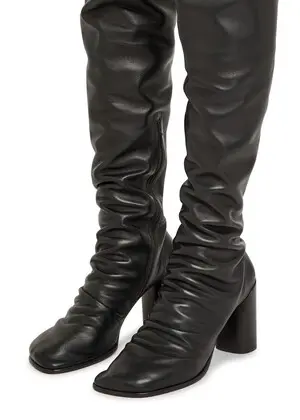 LEMAIRE 80 Leather Over-the-knee Boots