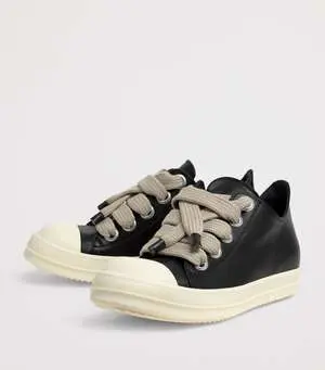 Rick Owens Leather Jumbo Low-top Sneakers