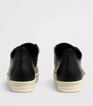 Rick Owens Leather Jumbo Low-top Sneakers