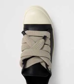 Rick Owens Leather Jumbo Low-top Sneakers