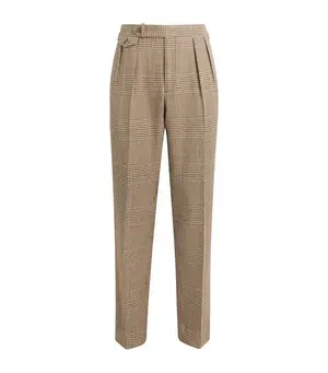 Men's Brown Plaid Pants