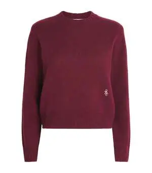 SPORTY & RICH Cashmere-wool Blend Crew Neck Sweater