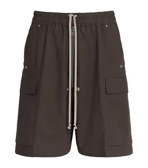 Rick Owens Bela Cargo Shorts - Brown