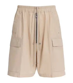 Rick Owens Bela Cargo Shorts - Beige