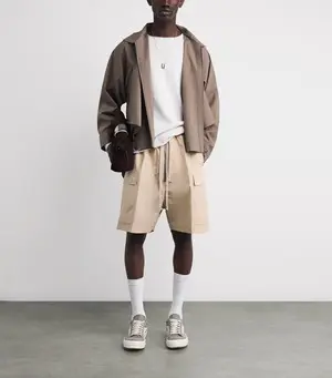 Rick Owens Bela Cargo Shorts - Beige