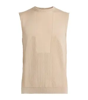 Rick Owens Virgin Wool Jacquard Tank Top