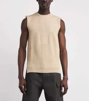 Rick Owens Virgin Wool Jacquard Tank Top