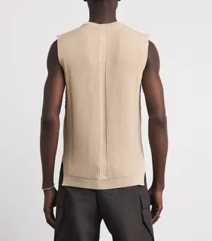 Rick Owens Virgin Wool Jacquard Tank Top