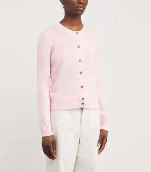 ALLUDE Cashmere Button-up Cardigan