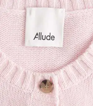 ALLUDE Cashmere Button-up Cardigan