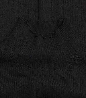 Rick Owens Virgin Wool Ribbed Lupetto Sweater