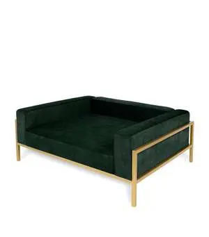 LOOTY Medium Kensington Dog Sofa - Green