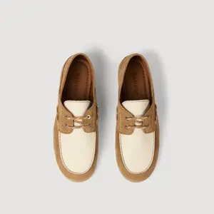 Sandro Boat Shoes - Beige