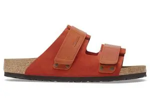 BIRKENSTOCK Uji Nubuck Sandals - Rust Brown