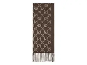Gucci Gg Cashmere Scarf - Beige