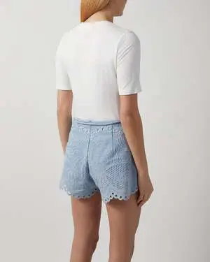 Zimmermann Daylight Denim Shorts - Light Blue