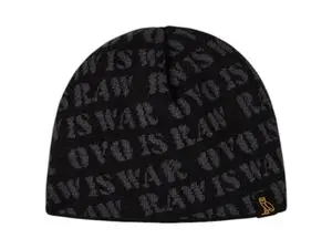 OVO X Wwe Raw Is War Beanie - Black