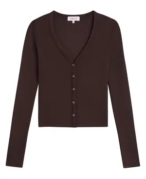 Goldie LeWinter Zoe Mini Cardigan - Coffee