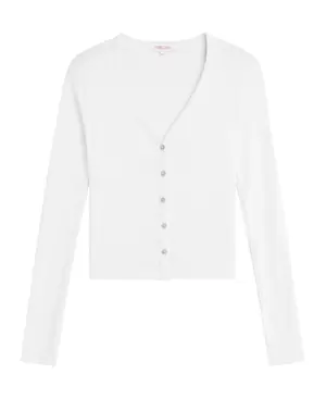 GOLDIE LEWINTER Zoe Mini Cardigan - White