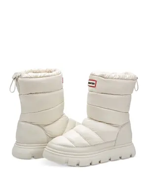 Hunter Maribels 2 Puffer Boots - Ivory