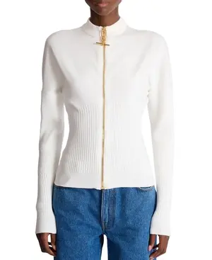 Balmain Zip Up Cardigans For Women