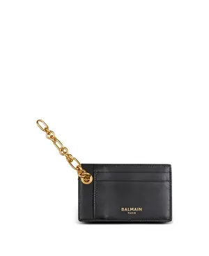 Balmain Pulse Monogram Jacquard Card Holder - Black