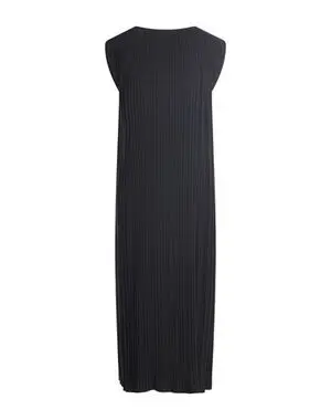 Alpha Studio Polyester Maxi Pleated Dress - Black