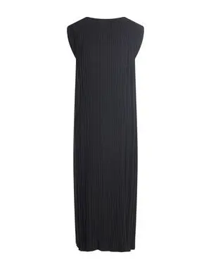 Alpha Studio Polyester Maxi Pleated Dress - Black