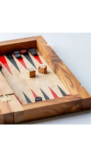 VERVE CULTURE Backgammon In Brown